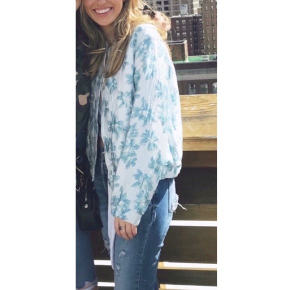 Endless Rose | Jackets & Coats | Endless Rose Floral Bomber Jacket ...